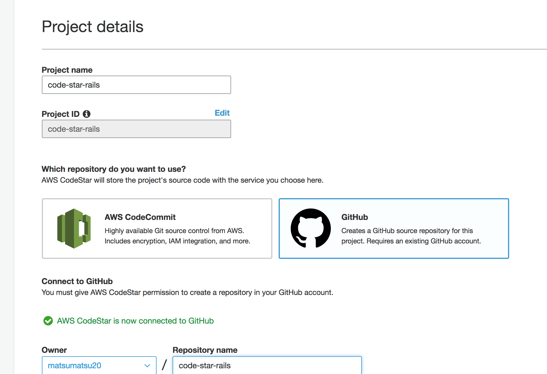 AWS CodeStarを使っていい感じの開発環境を一瞬で作る #CodeBuild - Qiita