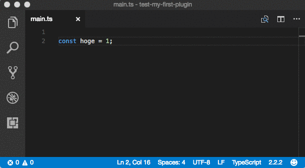 Typescriptにpluginがやってくる 作ってみよう編 Vscode Qiita