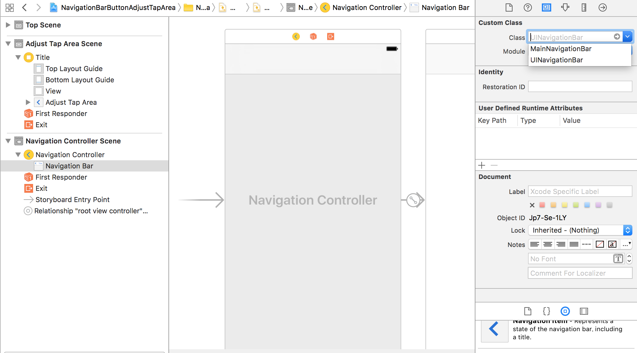 【swift 3】navigationbar のボタンのタップ可能領域を Navigationbar内のみに限定する Ios Qiita