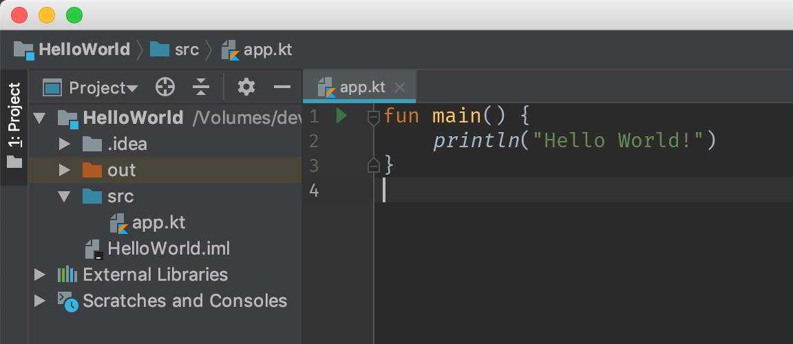 IntelliJ IDEAでKotlinを始めてHello Worldする #Kotlin - Qiita