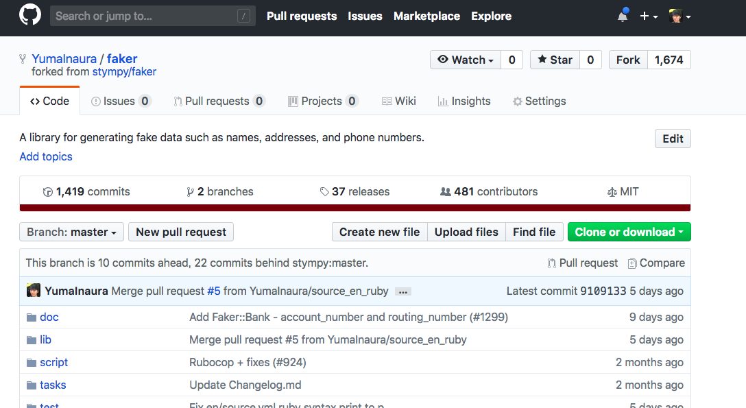 Github で Fork して Pullrequest を送るのはこんなに簡単 Github Qiita