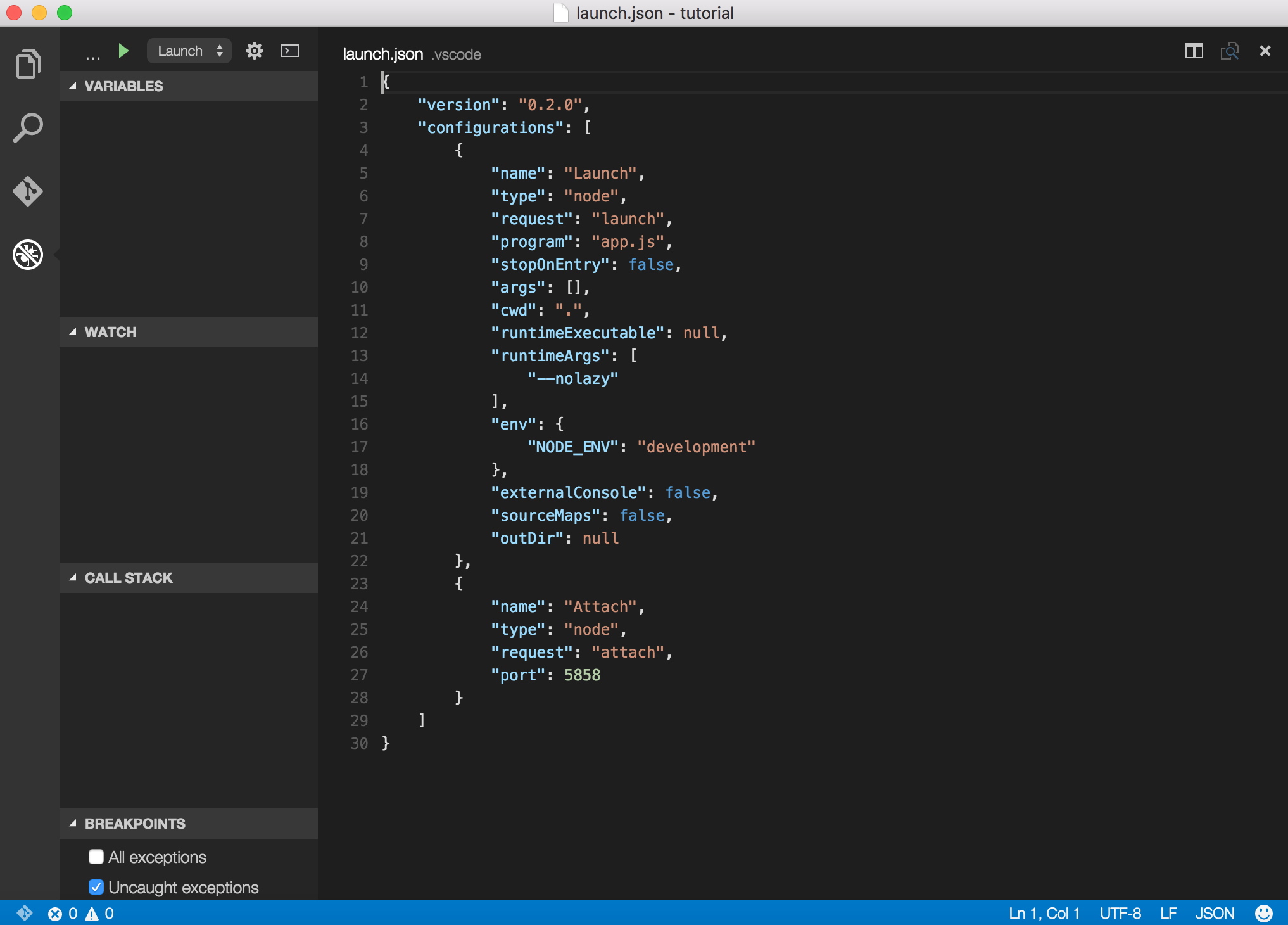 Visual Studio CodeでNode.jsデバッグ #VSCode - Qiita