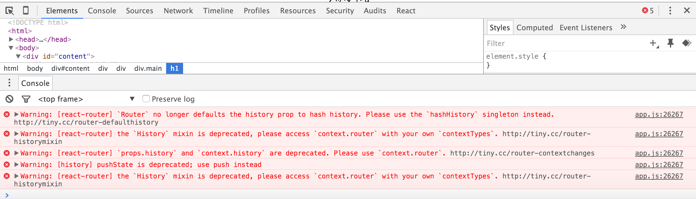 react-router v2.xとcontext #React - Qiita
