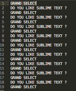 Sublime text | 複数選択モードで「全て選択する」ショートカットは Command+Ctrl+G ( Mac ) #SublimeText - Qiita