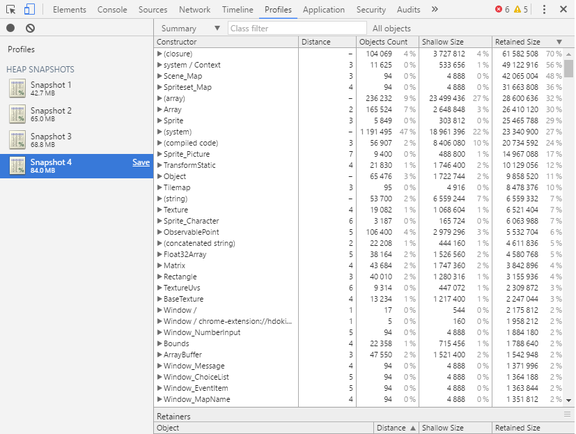 RPGツクールMVのメモリリーク・メモリブロート検証方法 #JavaScript - Qiita
