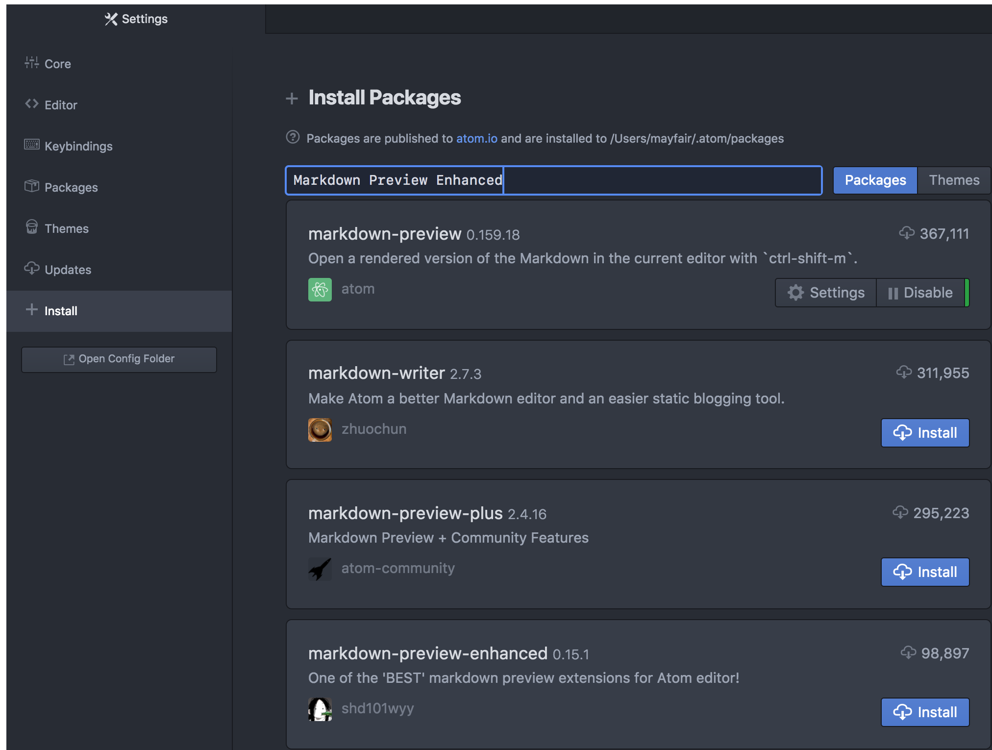 AtomでUMLをライブプレビューできる環境を構築する #Markdown - Qiita