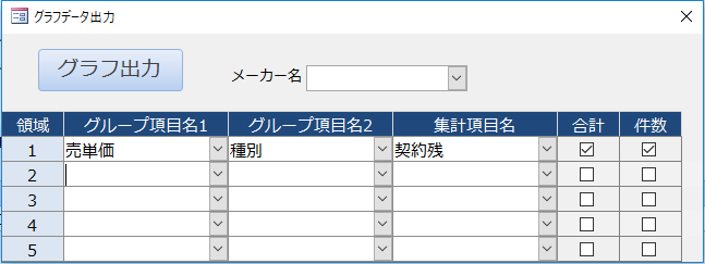 Access から グラフ用のデータを Excel に出力する。 #access - Qiita
