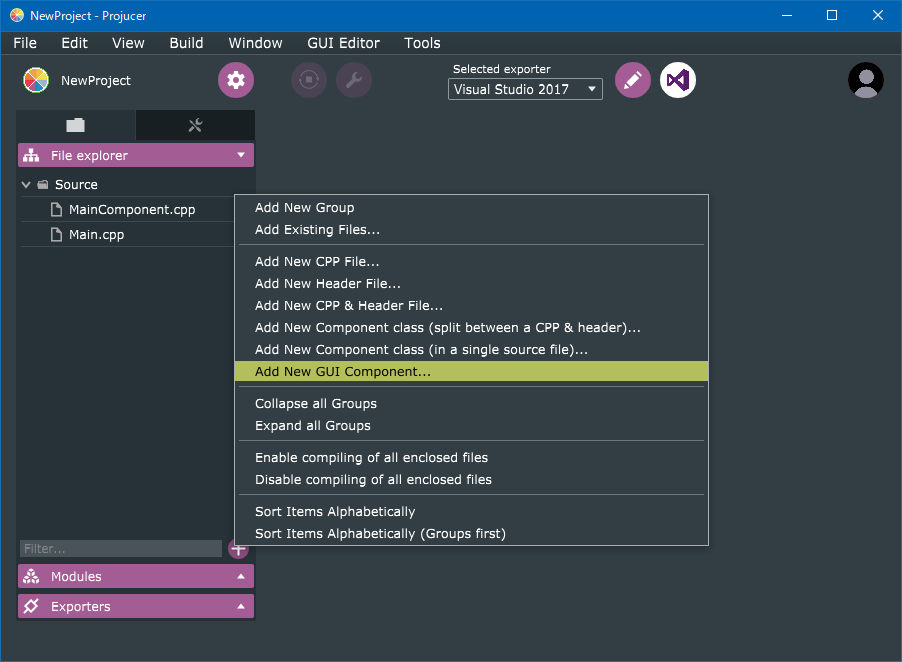 ProjucerのGUIエディタを紹介してみる #C++ - Qiita