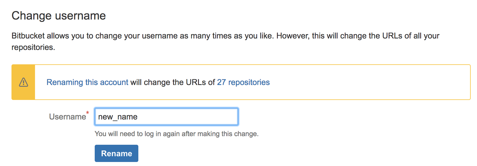GitHubやBitbucketのユーザー名を変更する方法とその後やること #Git - Qiita
